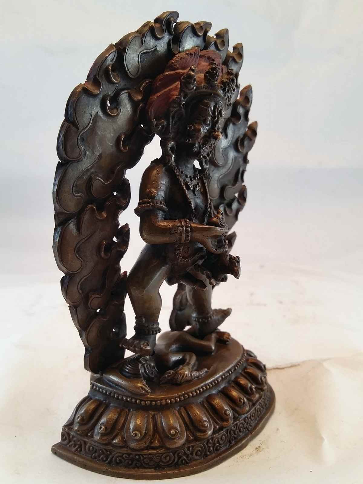 Buddhist Miniature Statue Of Ganesh Red Jambhala, Ganesha, chocolate ...