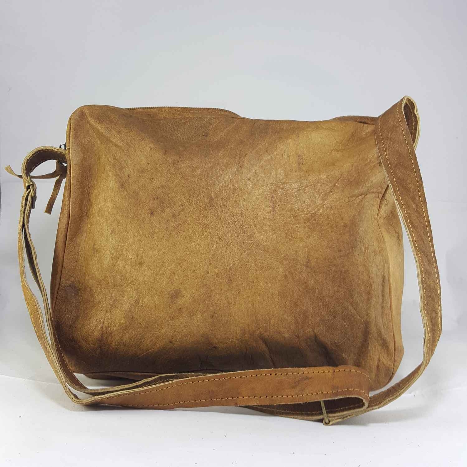 Himalayan Yak Leather Office Shoulder Bag 3 Pocket | Price: US$22.8 ...