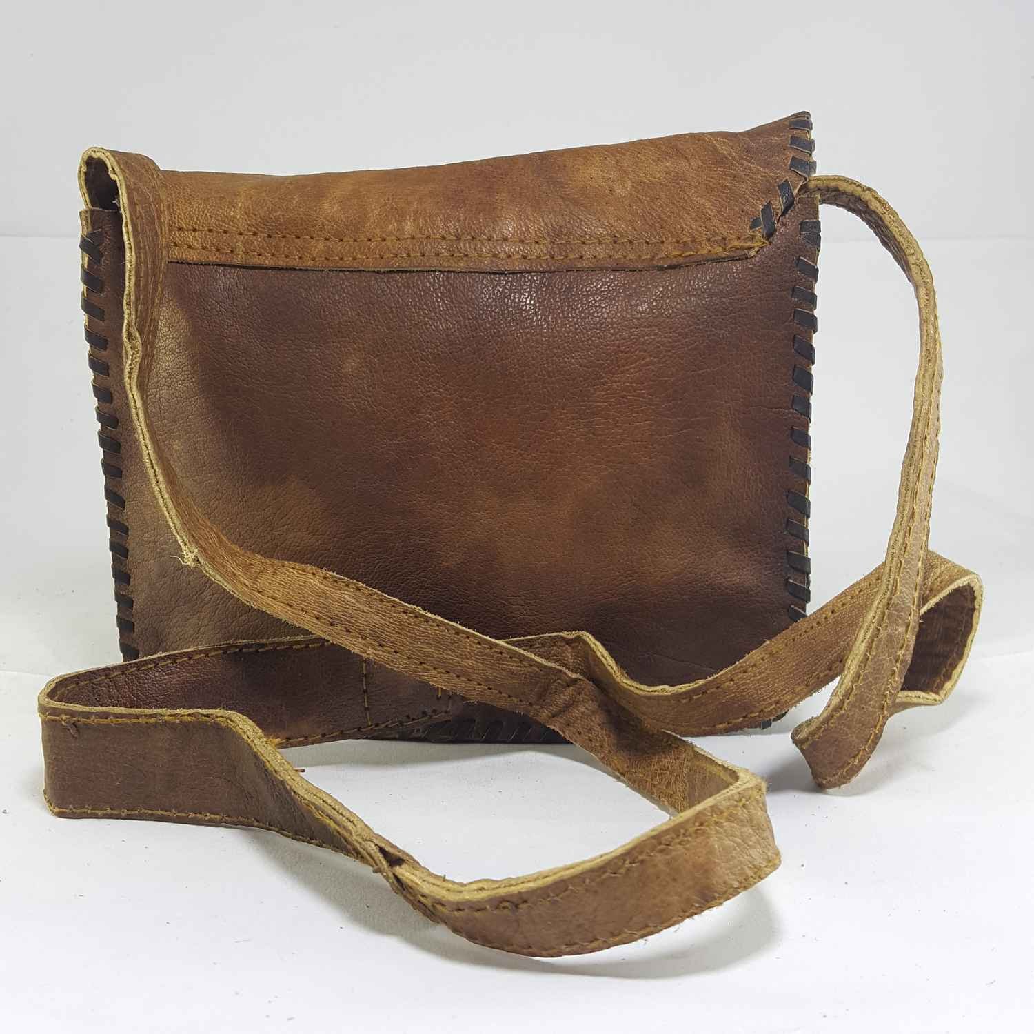 Himalayan Yak Leather Shoulder Bag Leather Buddon Lock | Price: US$9.6 ...