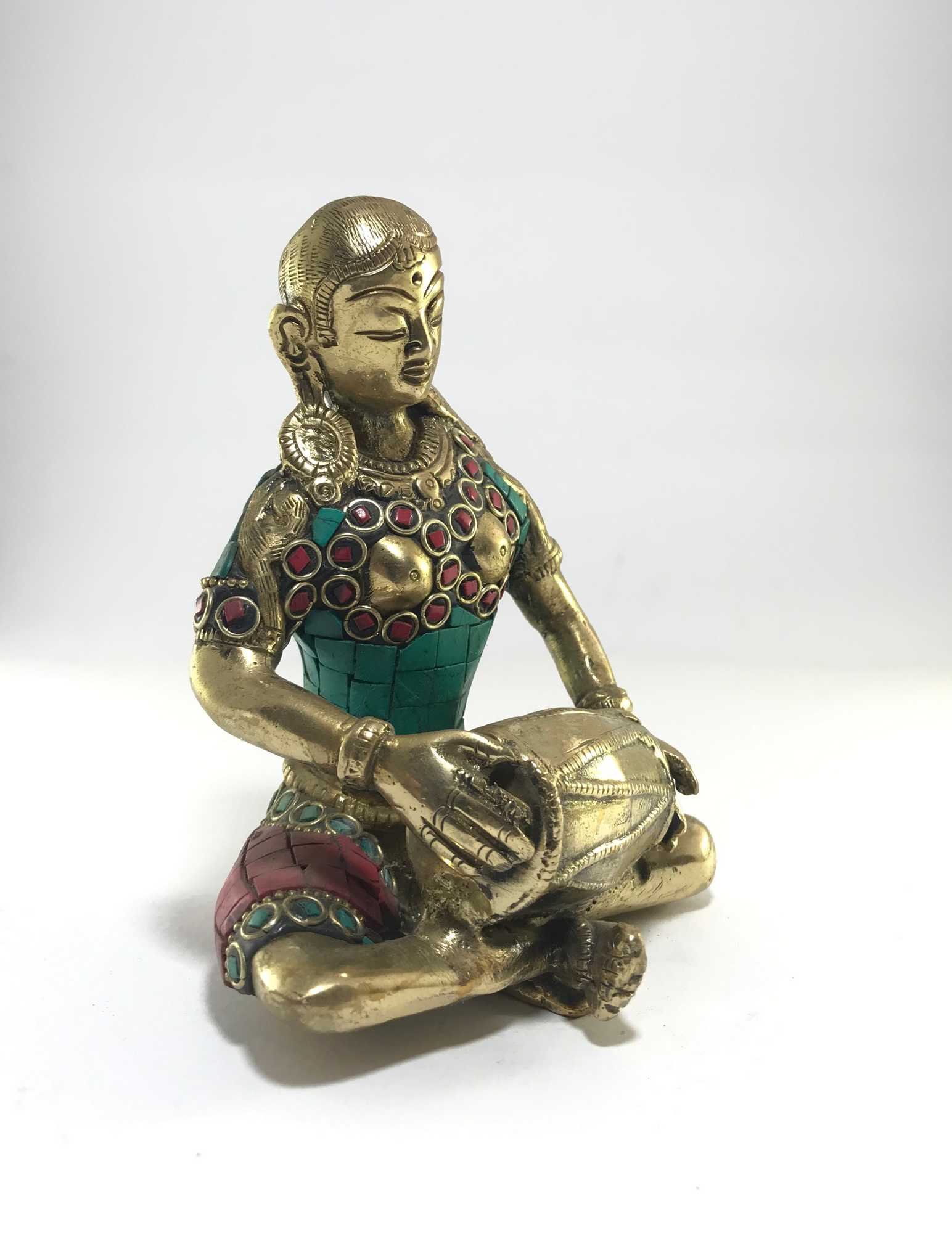 Statue Of Dholka Player With Stone Setting | Price: US$53 | Statue ...