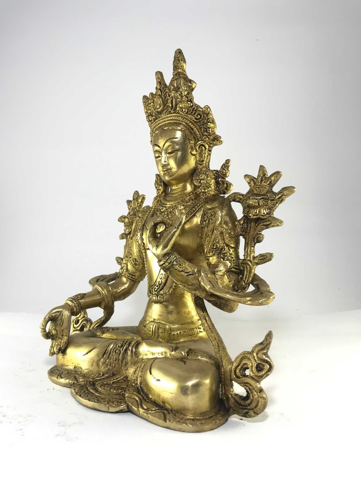 Statue Of White Tara Without Base And Glossy Finishing | Price: US$87 ...