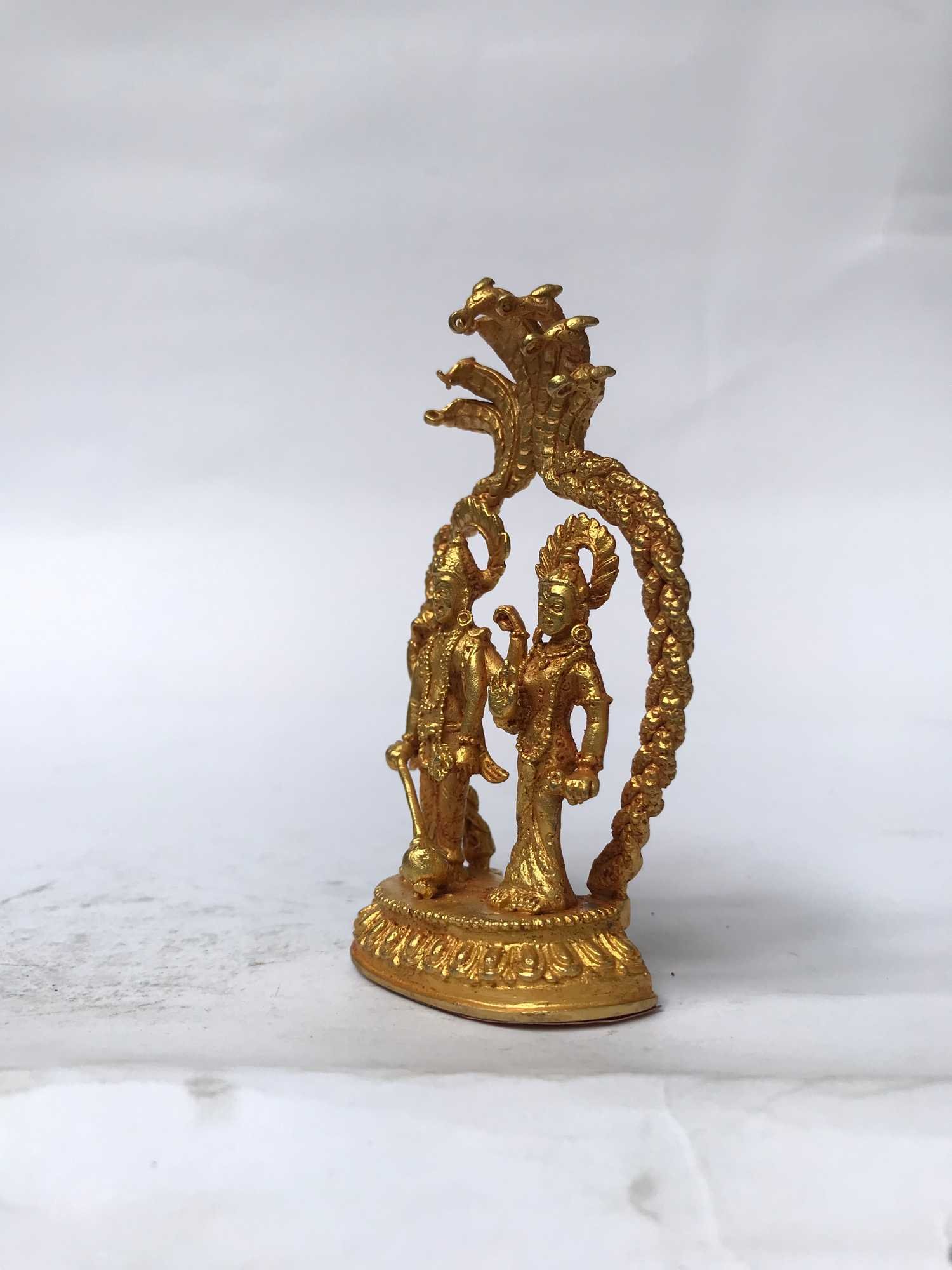 Statue Of Lakshmi And Vishnu – Full Gold Plated | Price: US$140 ...