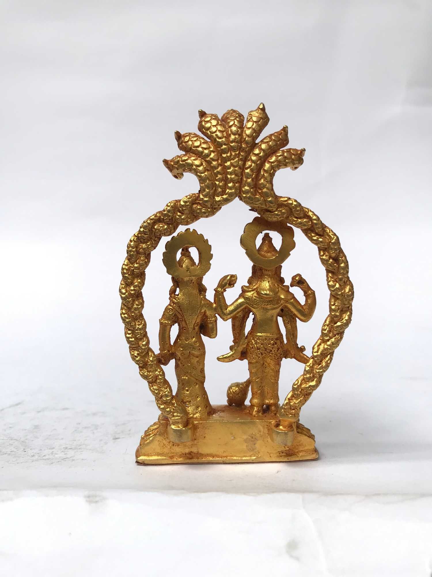 Statue Of Lakshmi And Vishnu – Full Gold Plated | Price: US$140 ...