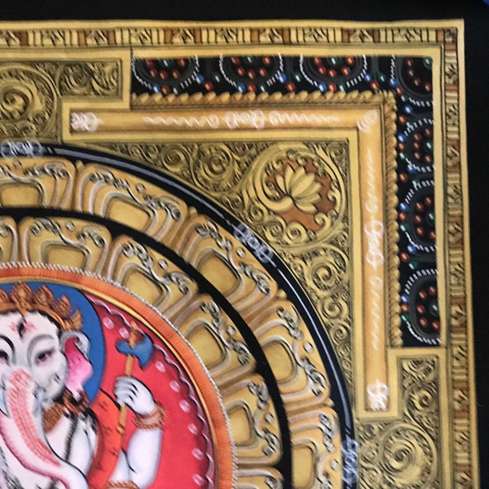 Newari Buddhist Thangka Of Ganesh Mandala | Price: US$32 | Thangka ...