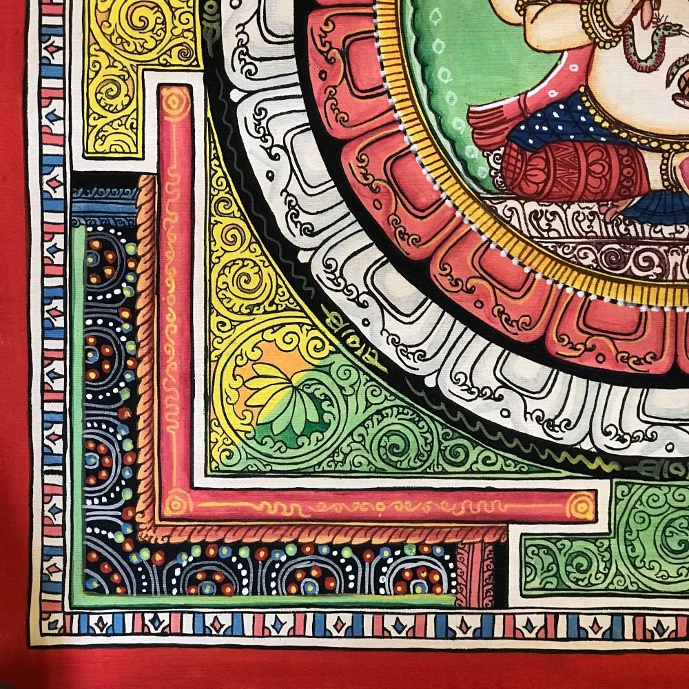 Newari Buddhist Thangka Of Ganesh Mandala | Price: US$32 | Thangka ...