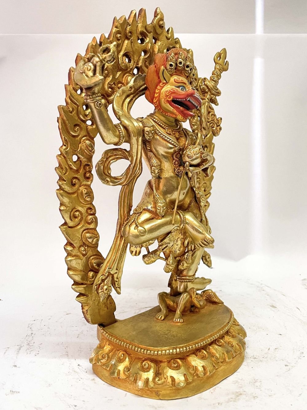 Nepali Handmade Statue Of Simhamukha Yogini | Price: US$570 | Buddhist ...