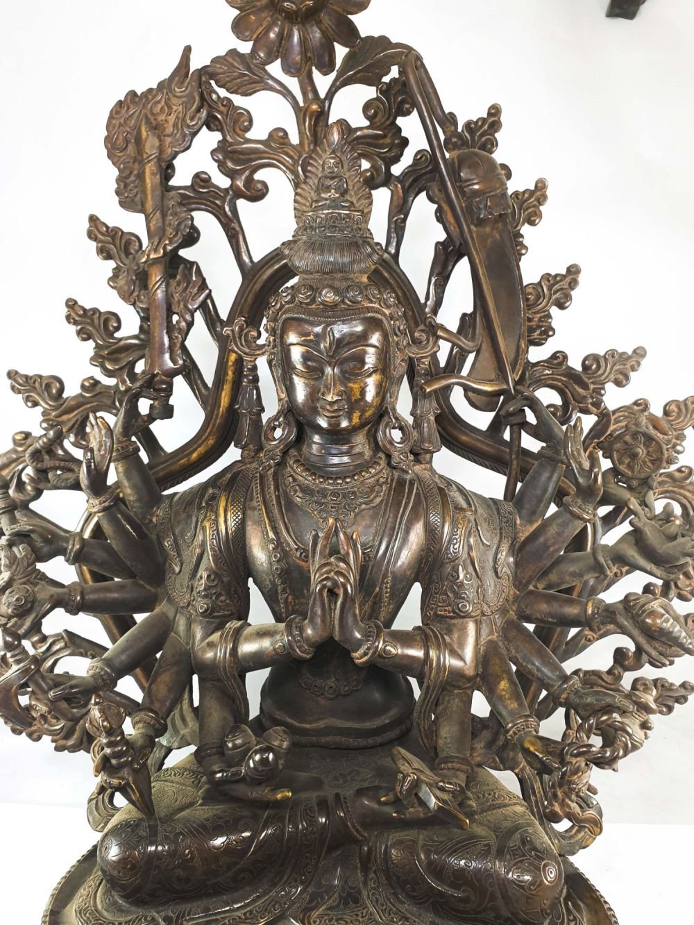 Buddhist Statue Of Chundi, Chocolate Oxidized, Cundi, chandi – 44 × 23 ...