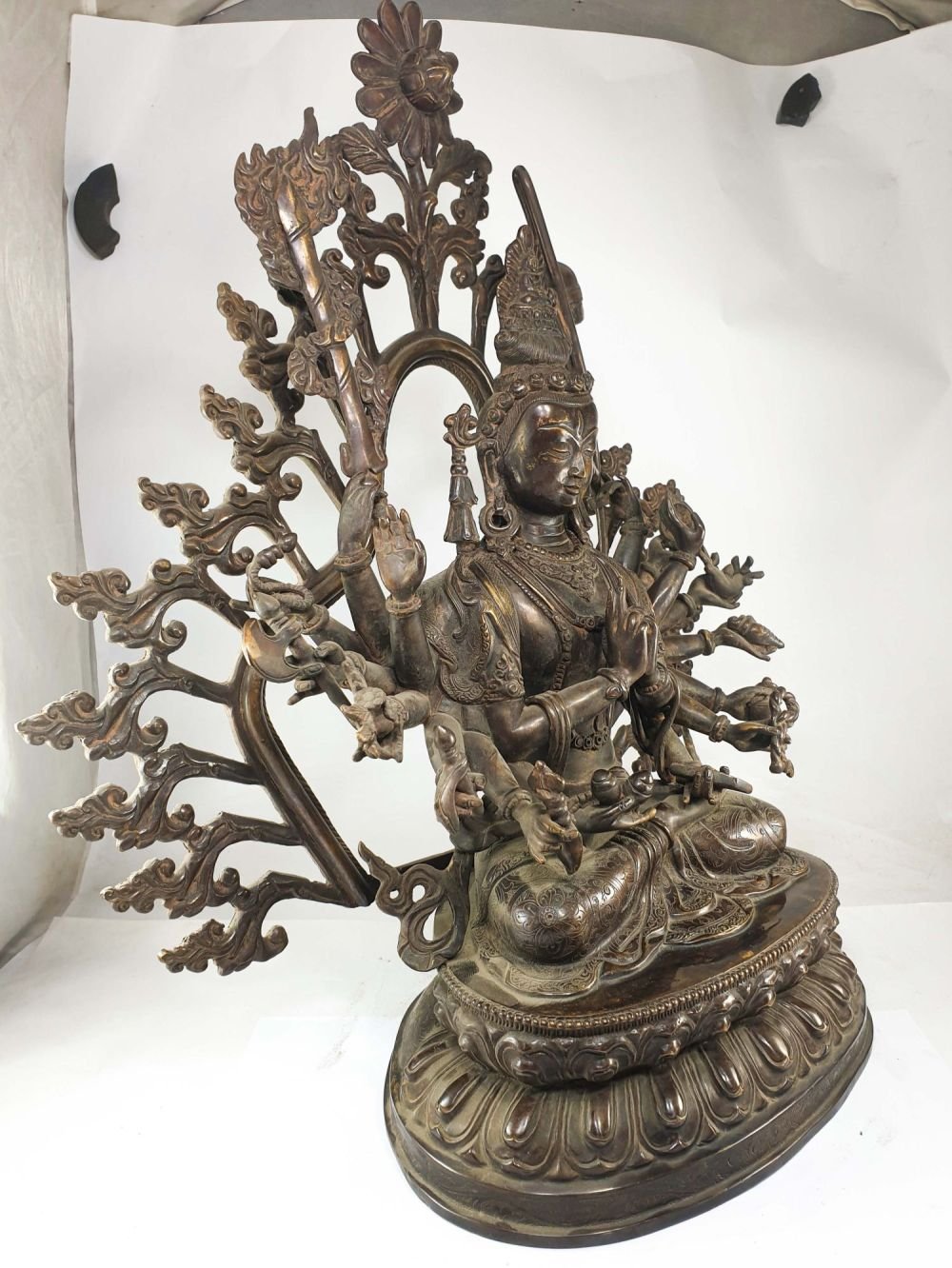Buddhist Statue Of Chundi, Chocolate Oxidized, Cundi, chandi – 44 × 23 ...