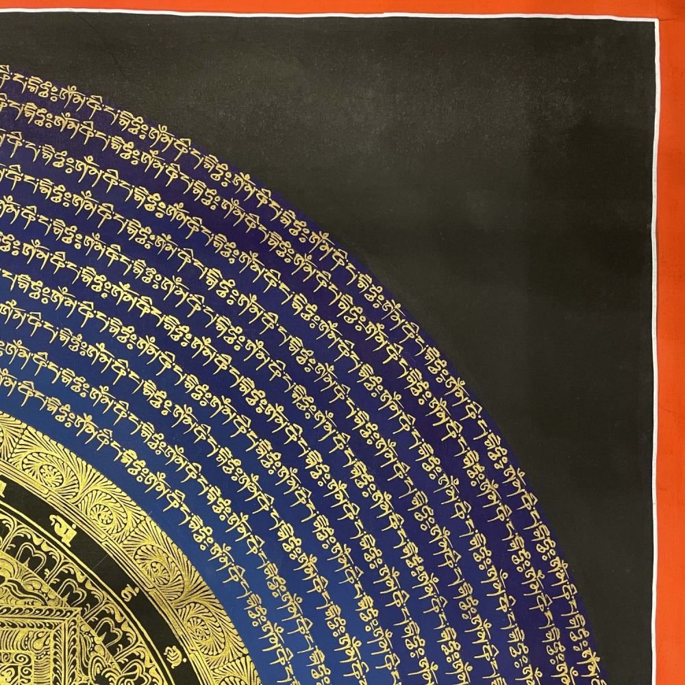 Buddhist Hand Painted Thangka Of Mantra Mandala | Price: US$78 ...