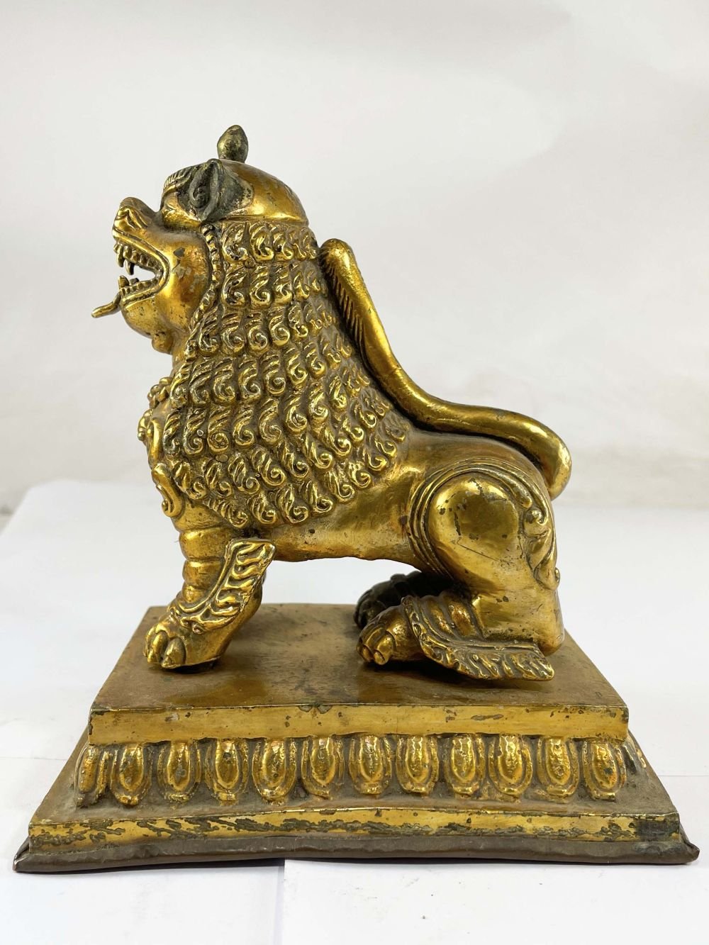 Temple Lion And Lioness Pair | Price: US$140 | Buddhist Statue | Temple ...