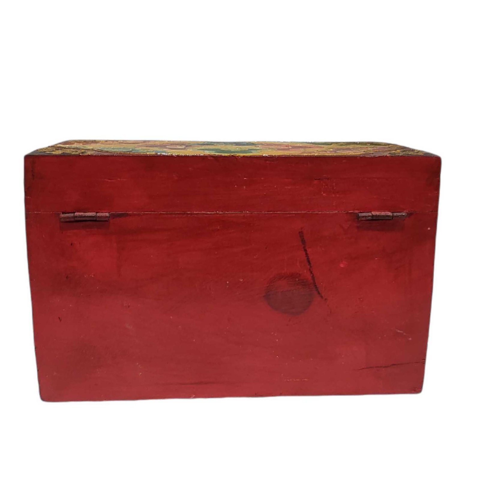 traditional Tibetan , Wooden Rectangle Red Color Box, lotus Painted ...