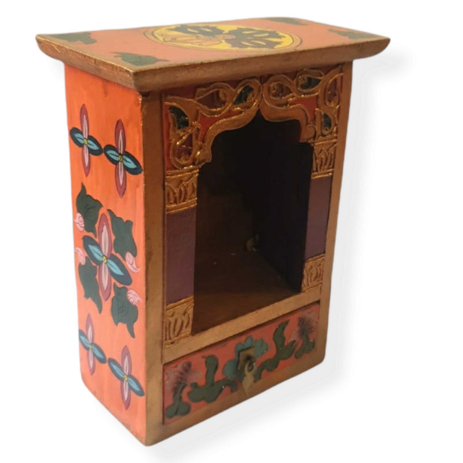 Wooden Altar chesum Base, Throne For Statue traditional Color | Price ...