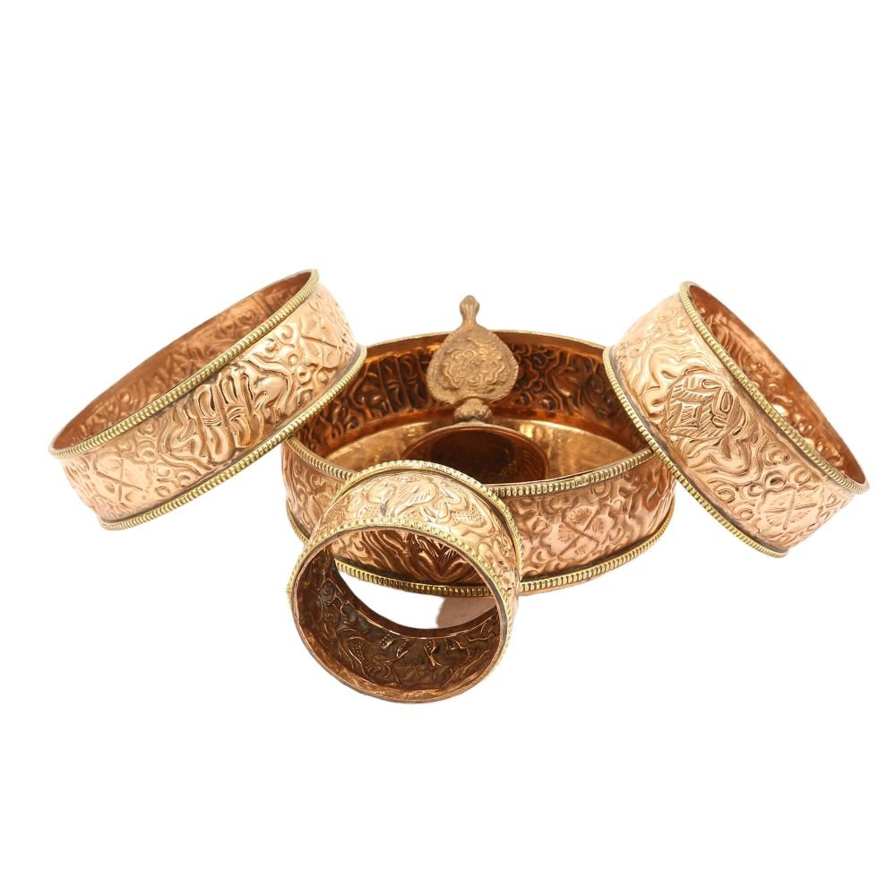 Ratna Mandala, Copper Handmade Tibetan Buddhist Ritual Item, basic ...
