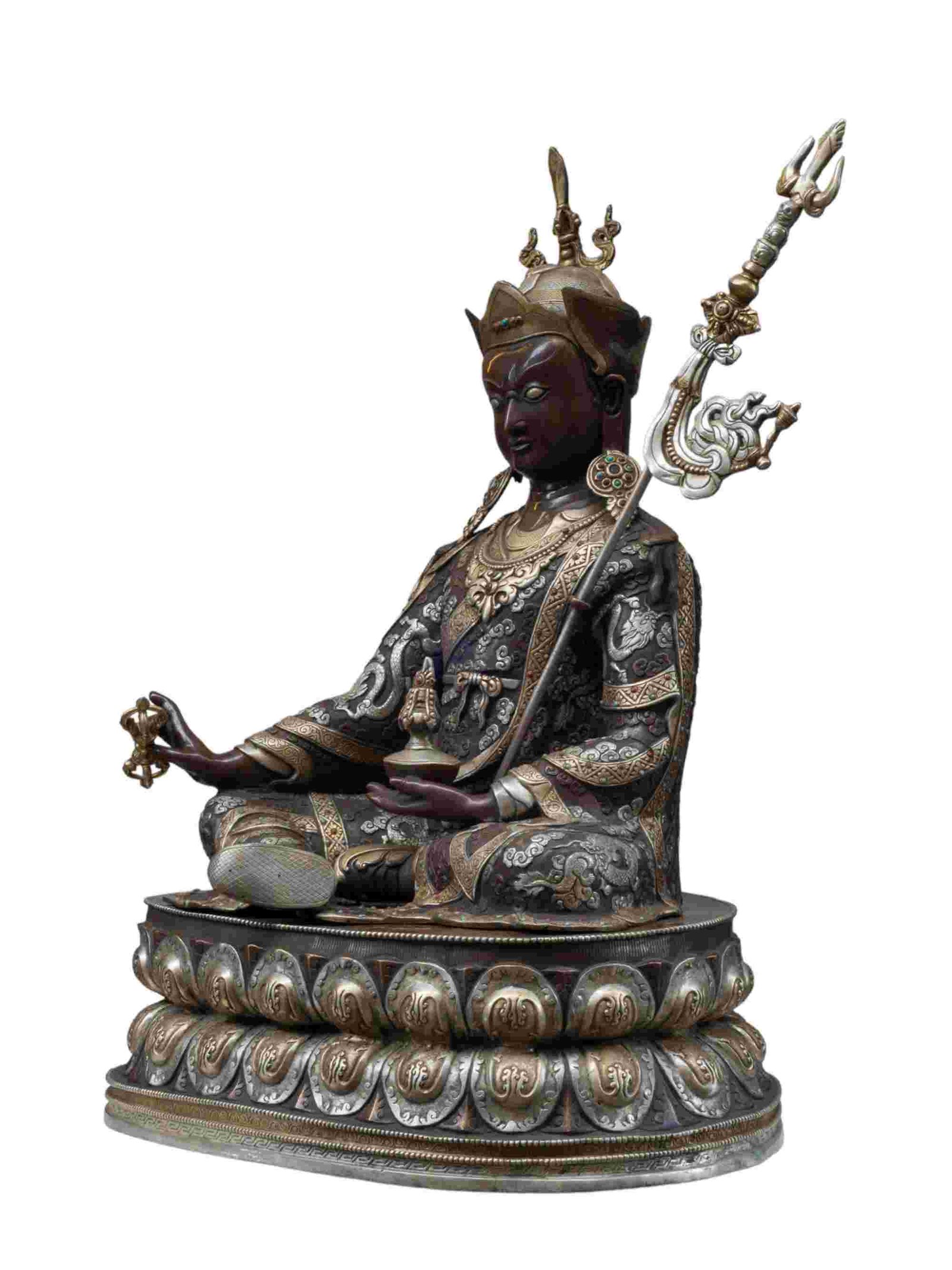 Antique Buddhist Handmade Statue Of Padmasambhava Guru Rinpoche | Price ...