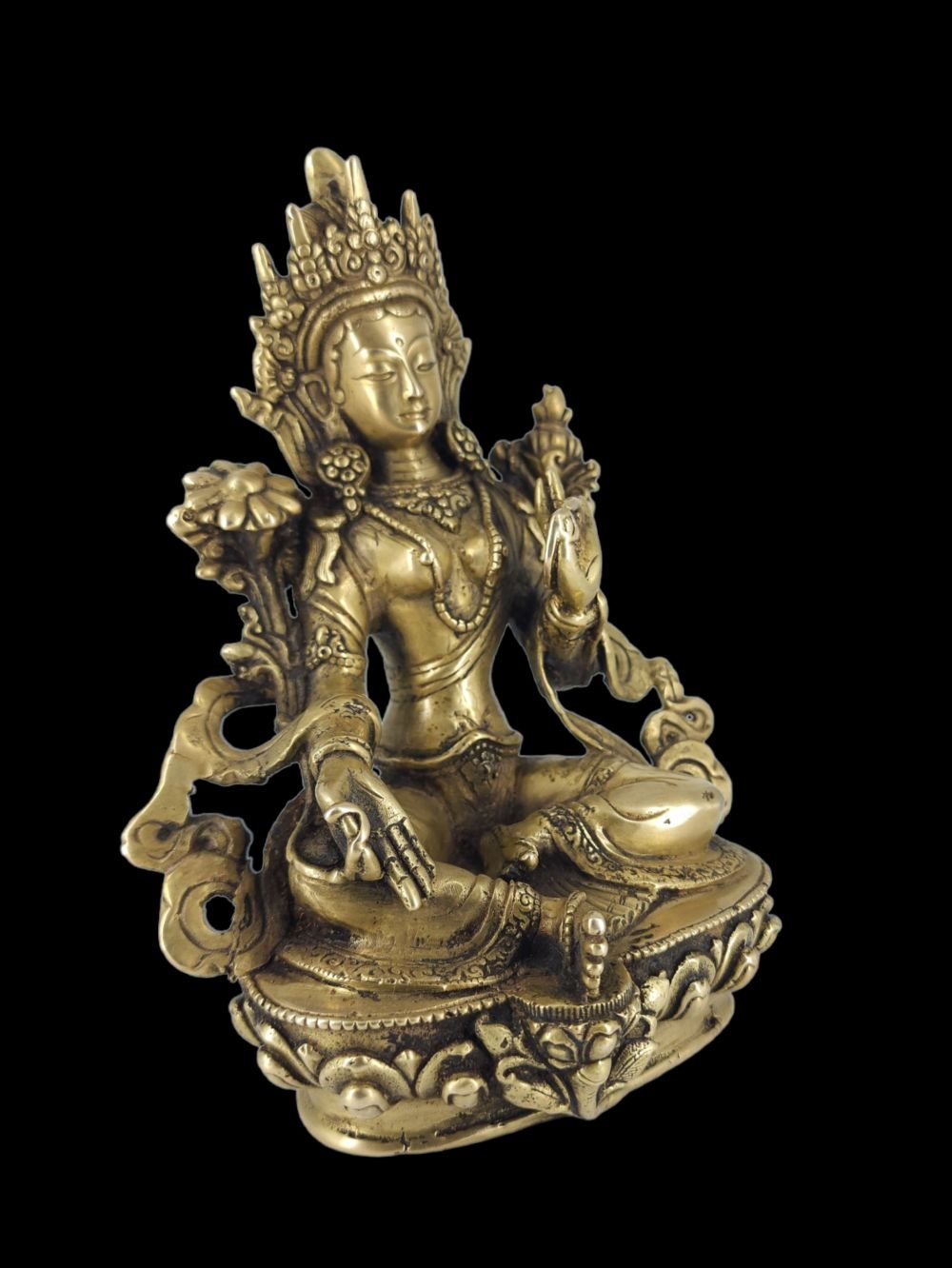 Buddhist Handmade Statue Of Green Tara | Price: US$170 | Buddhist ...