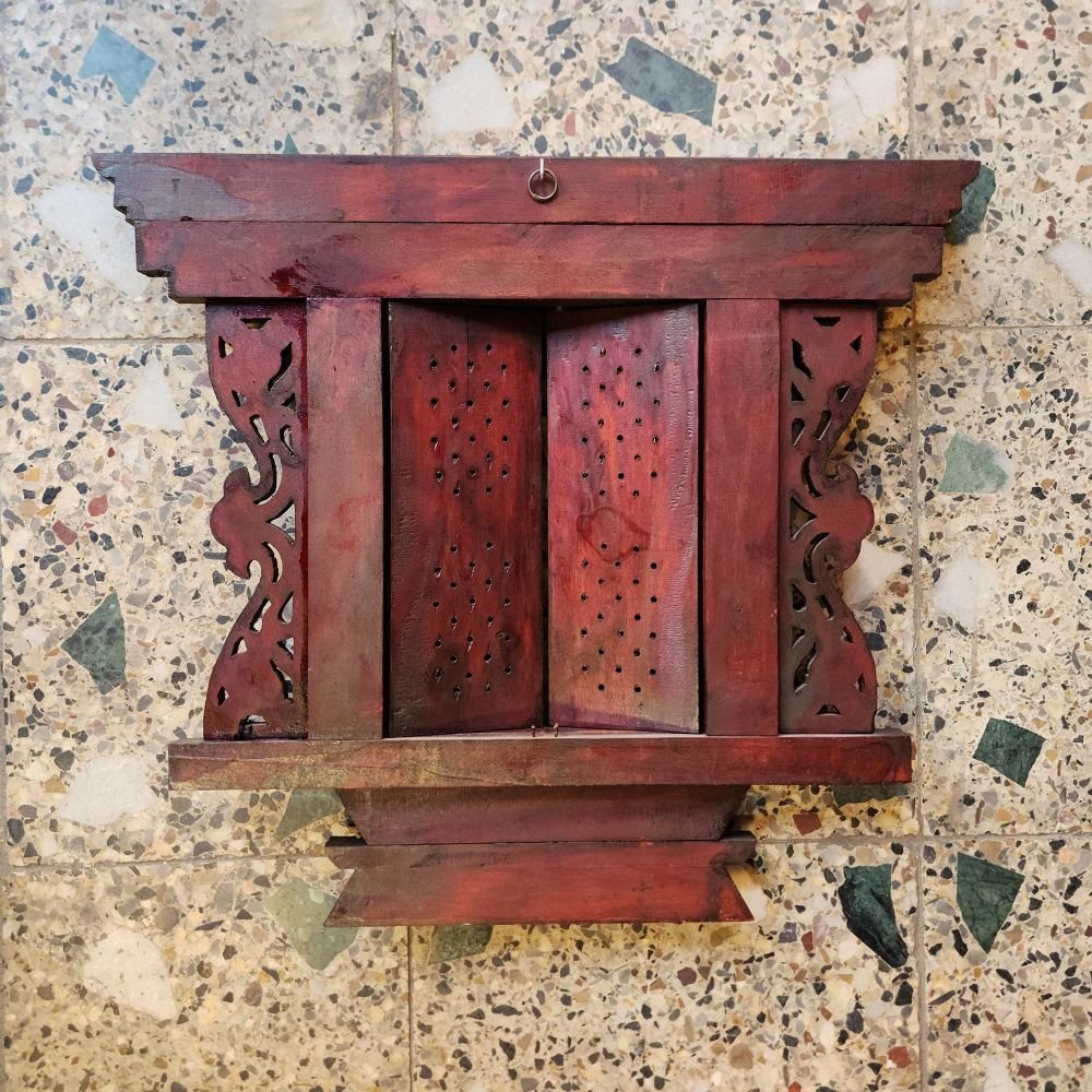 Traditional Newari Wooden Hand Carved Main Door, Natural Wood, with ...