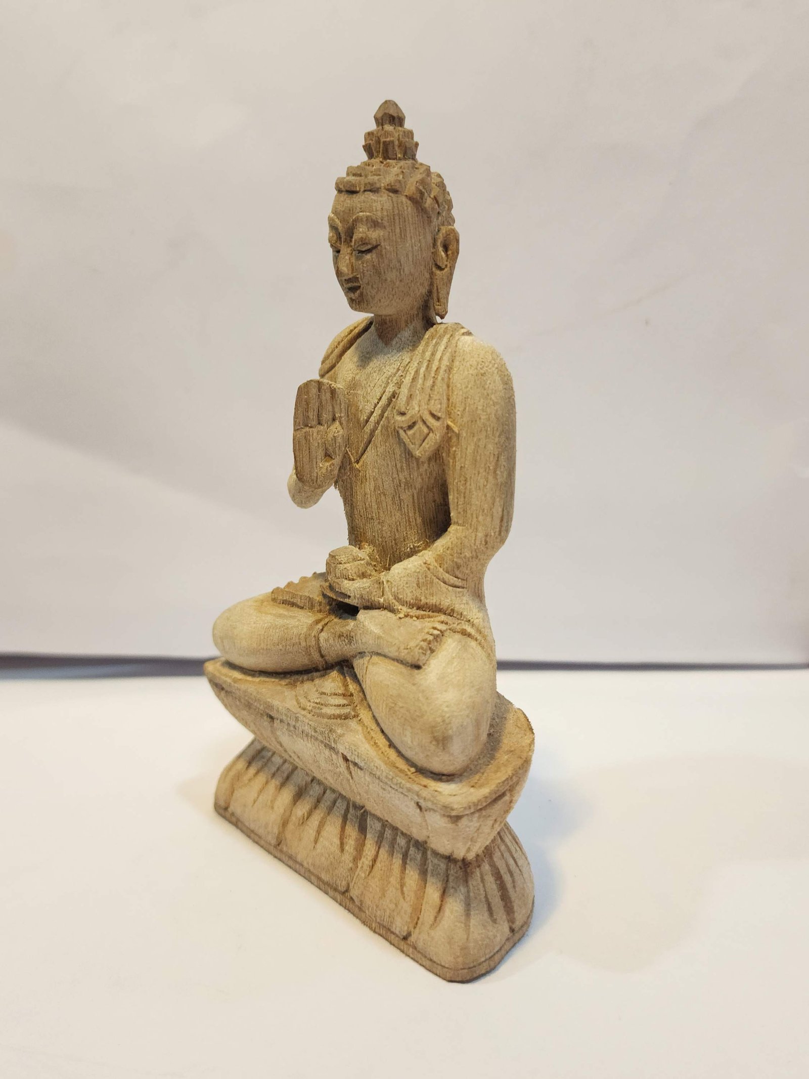 Buddhist Handmade Wooden Statue Of Amoghasiddhi Buddha | Price: US$40 ...