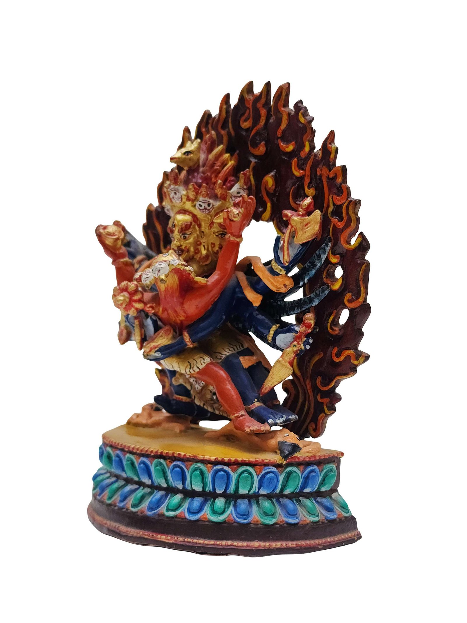 Best Price, Buddhist Handmade statue of Hayagriva, Face painted ...