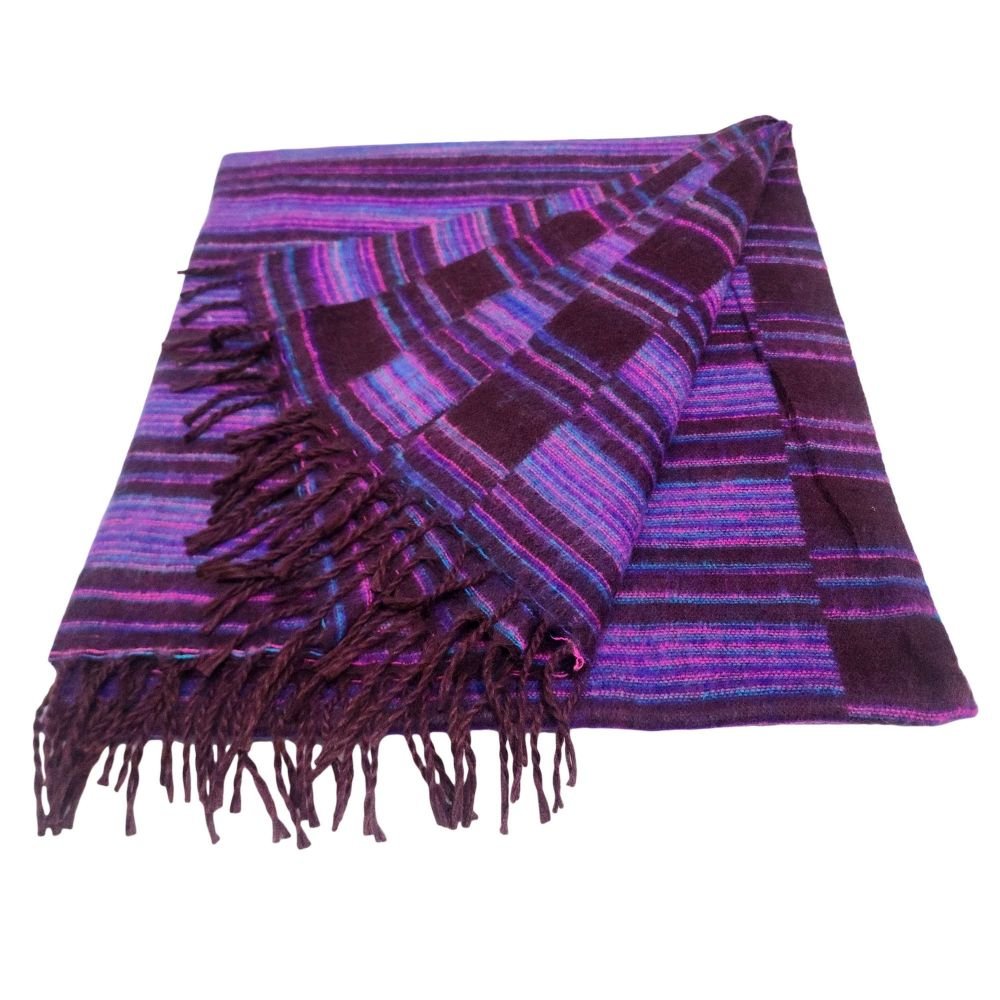 Tibet Shawl, Enhance Your Wardrobe With Acrylic Woolen Shawls In Dark ...