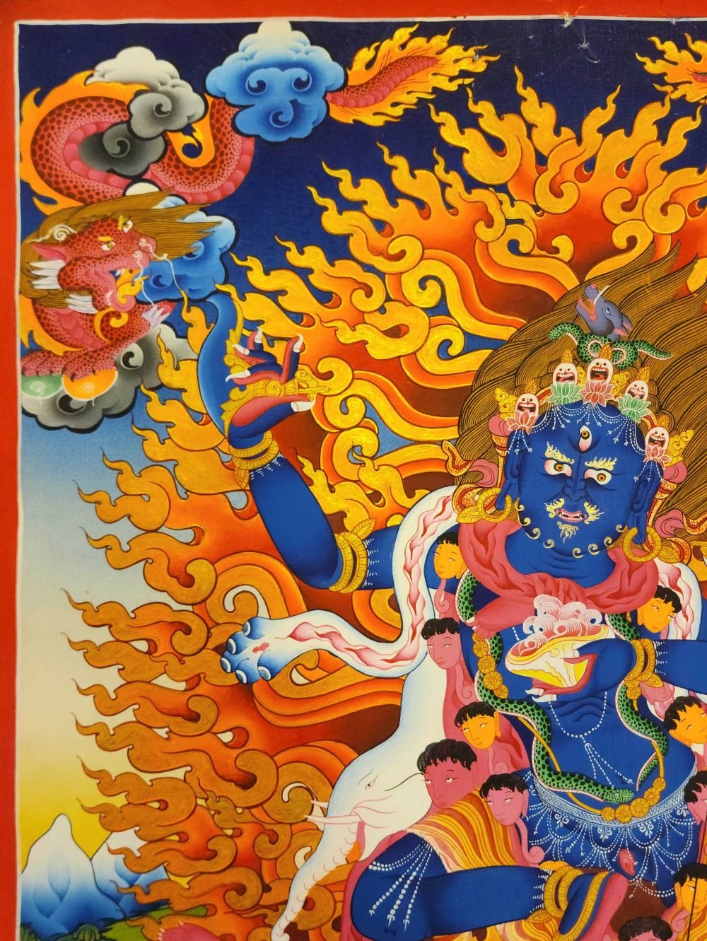 Nairatmya Yogini Dagmema, Buddhist Handmade Thangka Painting, Real Gold ...
