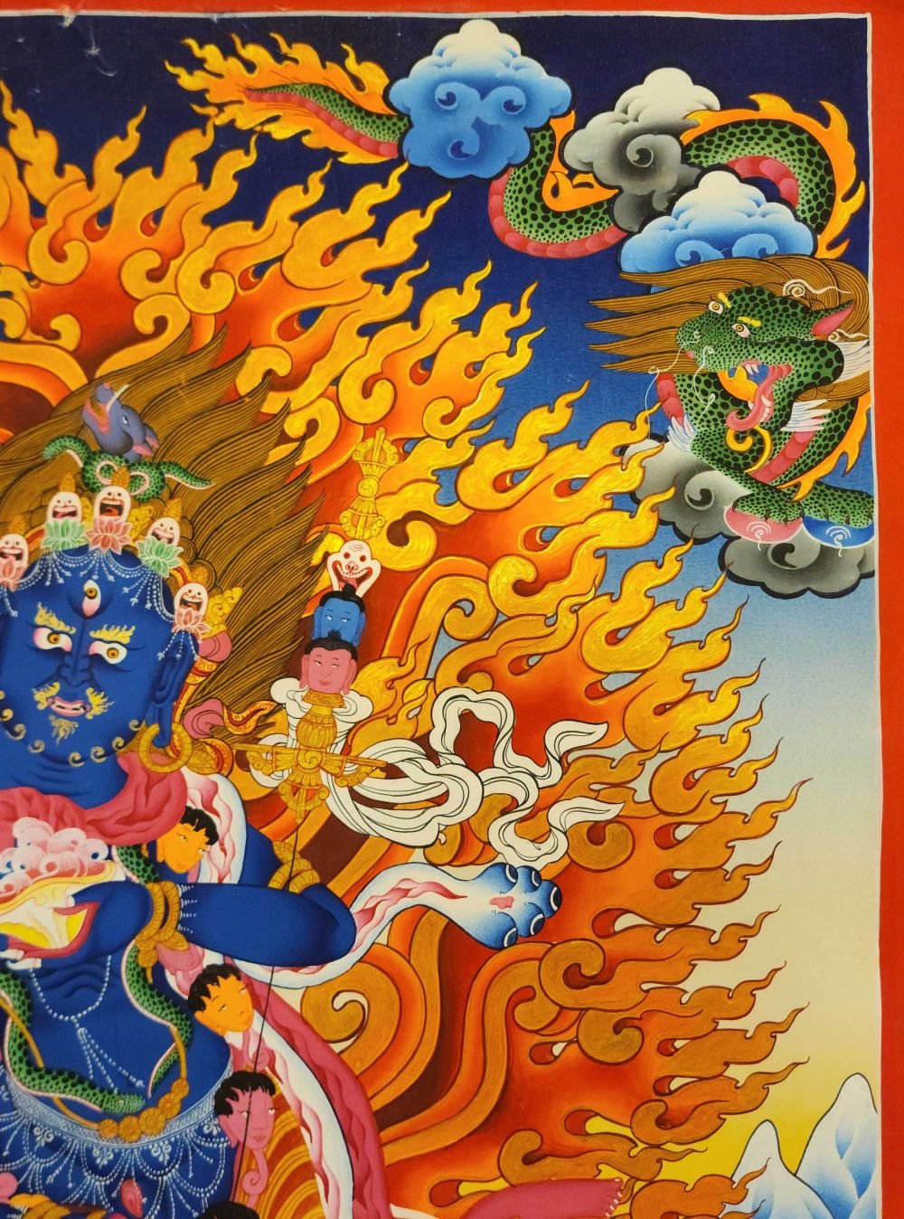 Nairatmya Yogini Dagmema, Buddhist Handmade Thangka Painting, Real Gold ...