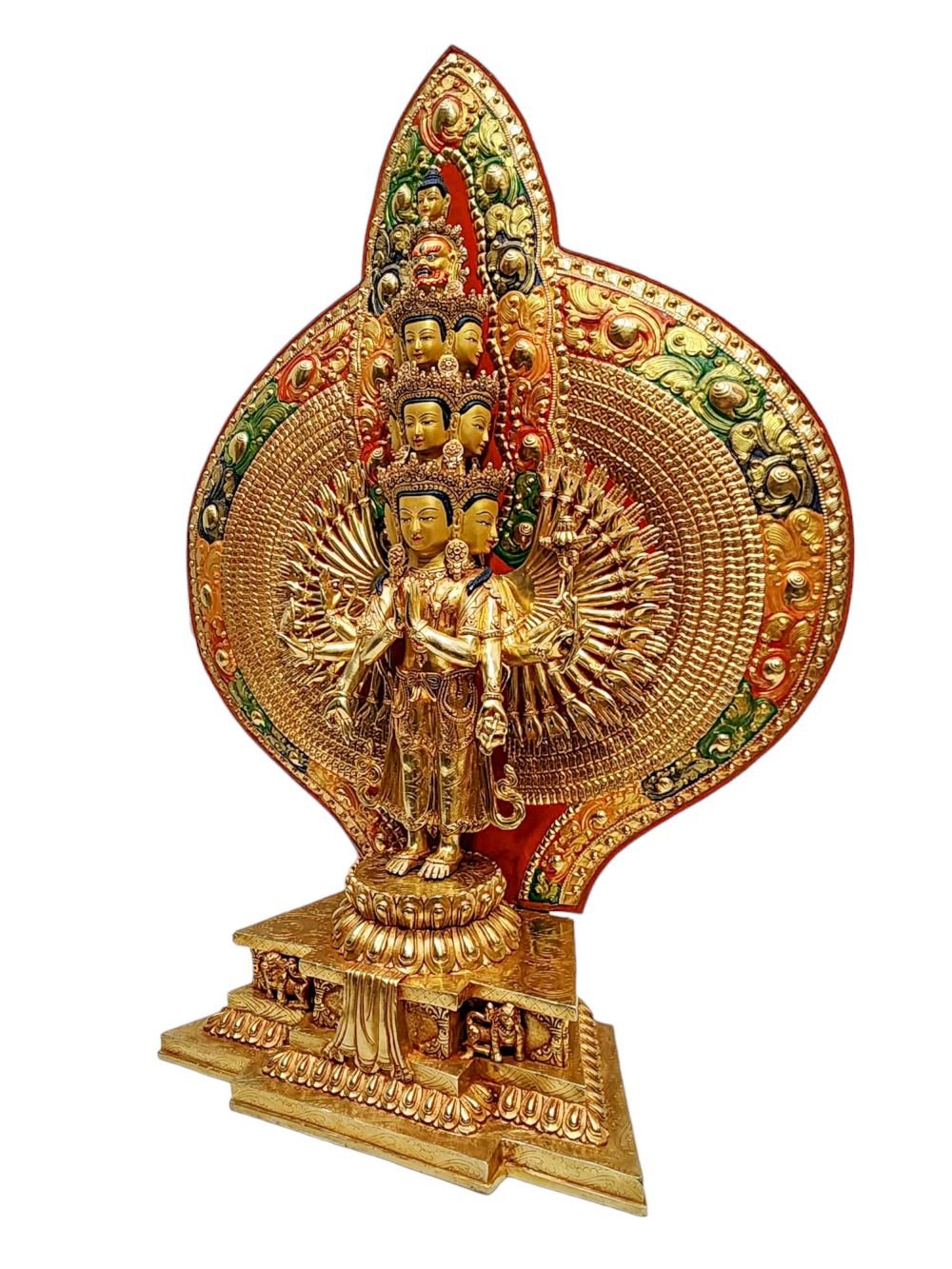 1000 Thousand Arms Sahasrabhuja Avalokitesvara, Buddhist Handmade ...