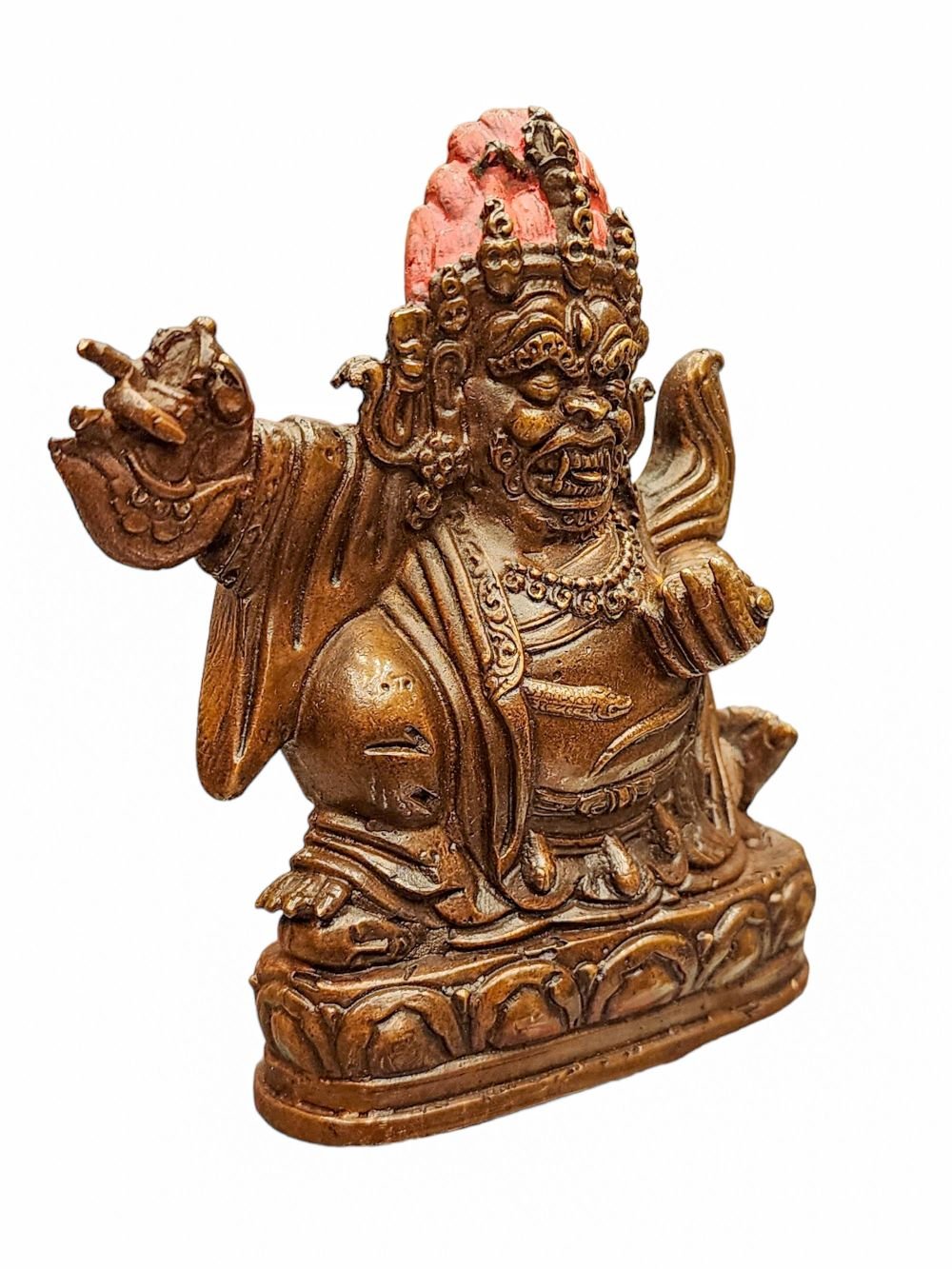 Mahakala Panjaranatha, Mahakala 2 arms, Buddhist Statue, Chocolate ...