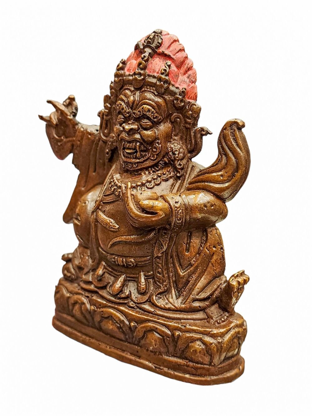 Mahakala Panjaranatha, Mahakala 2 arms, Buddhist Statue, Chocolate ...