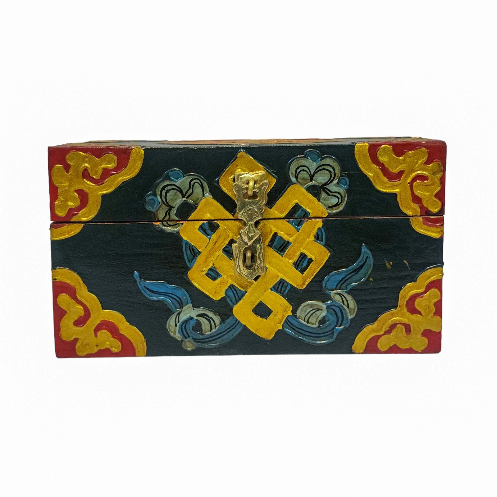 Tibetan Ritual Wooden Box | Price: US$13 | Altar And Boxes | Tibetan ...