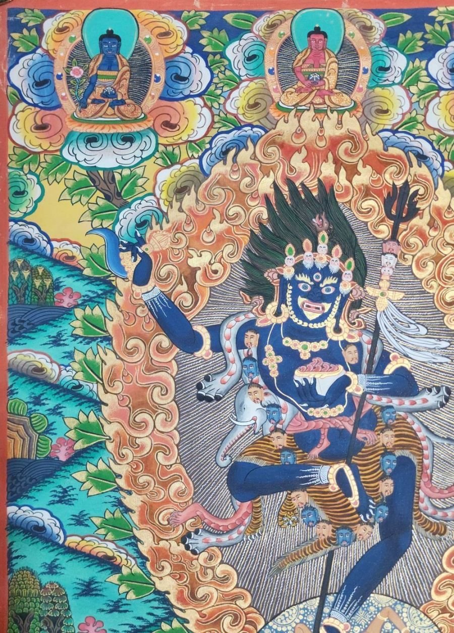 Nairatmya Yogini, Buddhist Traditional Painting, Hand Painted, Goddess ...