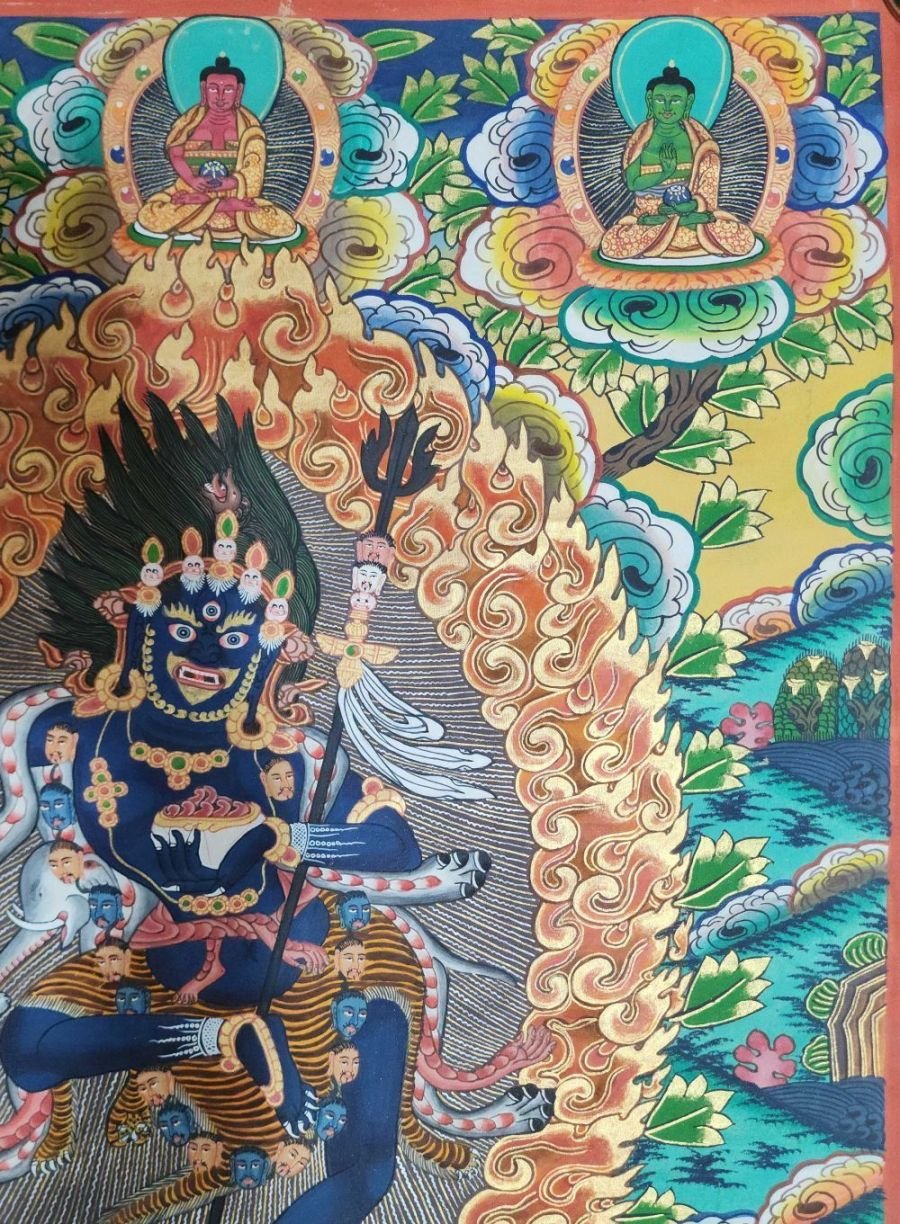 Nairatmya Yogini, Buddhist Traditional Painting, Hand Painted, Goddess ...