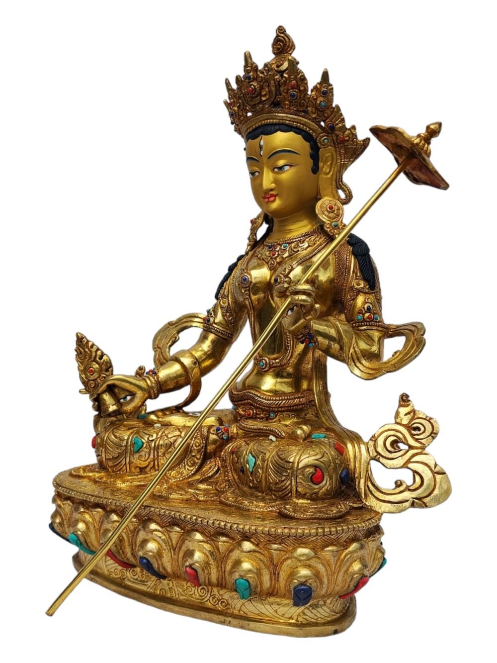 Sitatapatra Handmade Statue – Full Gold Plated | Price: US$1700 ...