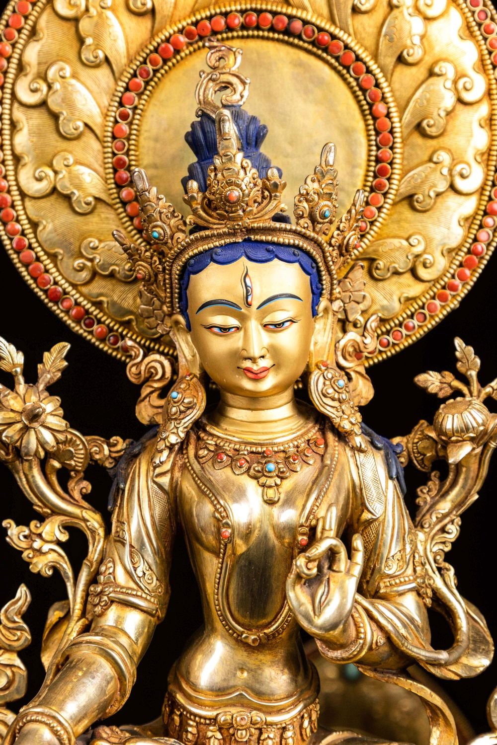 White Tara Handmade Statue Face Painted | Price: US$3000 | Statue ...