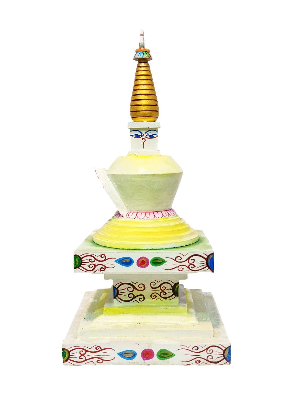 Buddhist Handmade Wooden Stupa | Price: US$90 | Statue - Mix Material ...