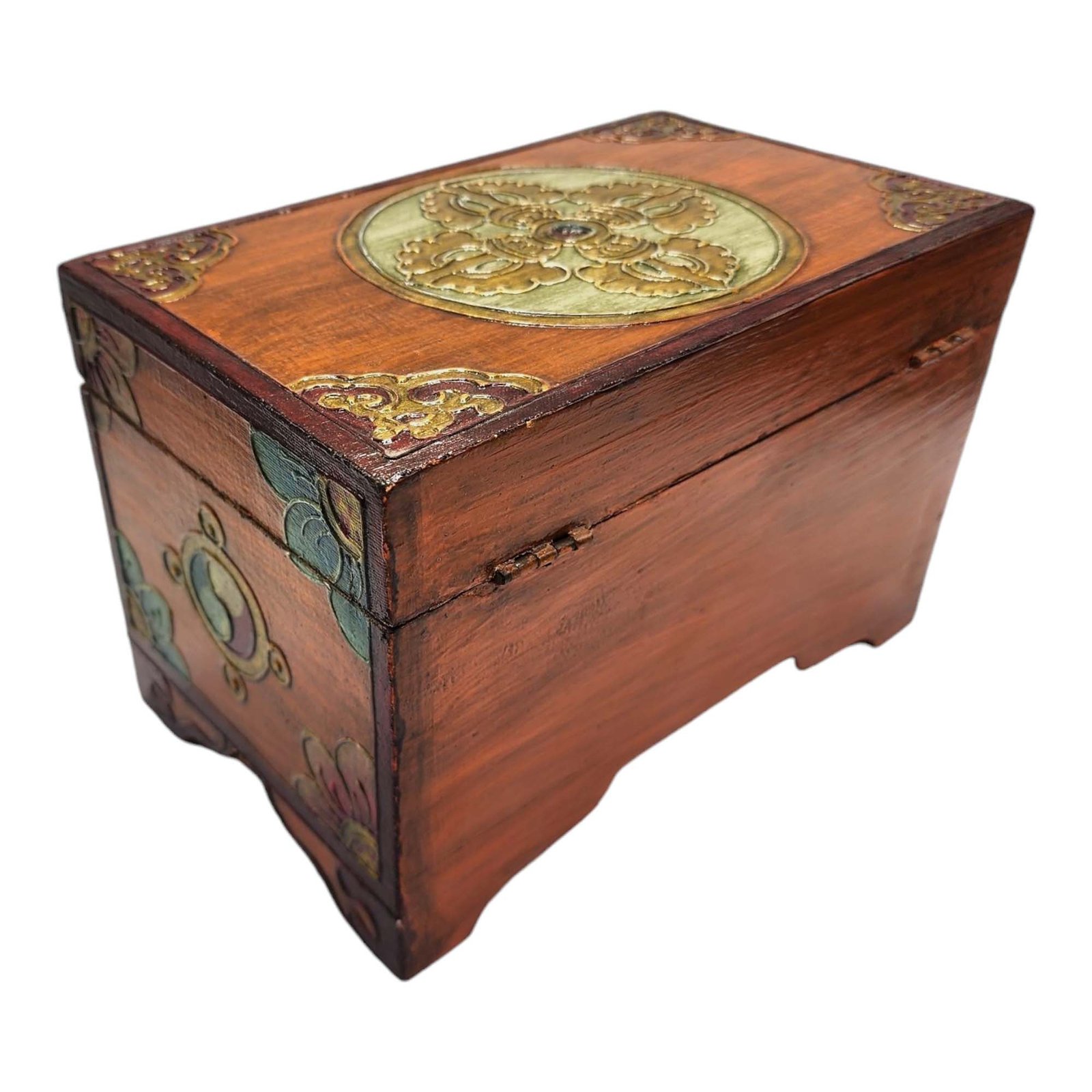Buddhist Wooden Box, Tibetan Style With Traditional Colors | Price: US ...