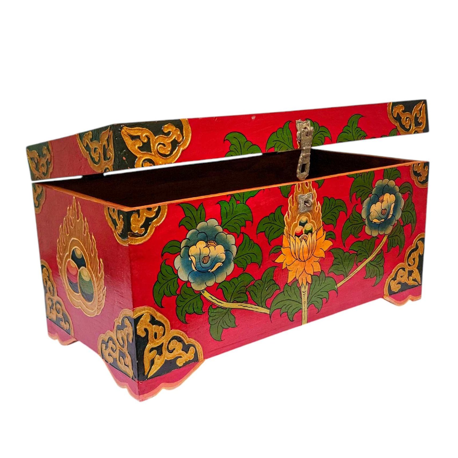 Buddhist Wooden Box With Flower | Price: US$80 | Altar And Boxes ...