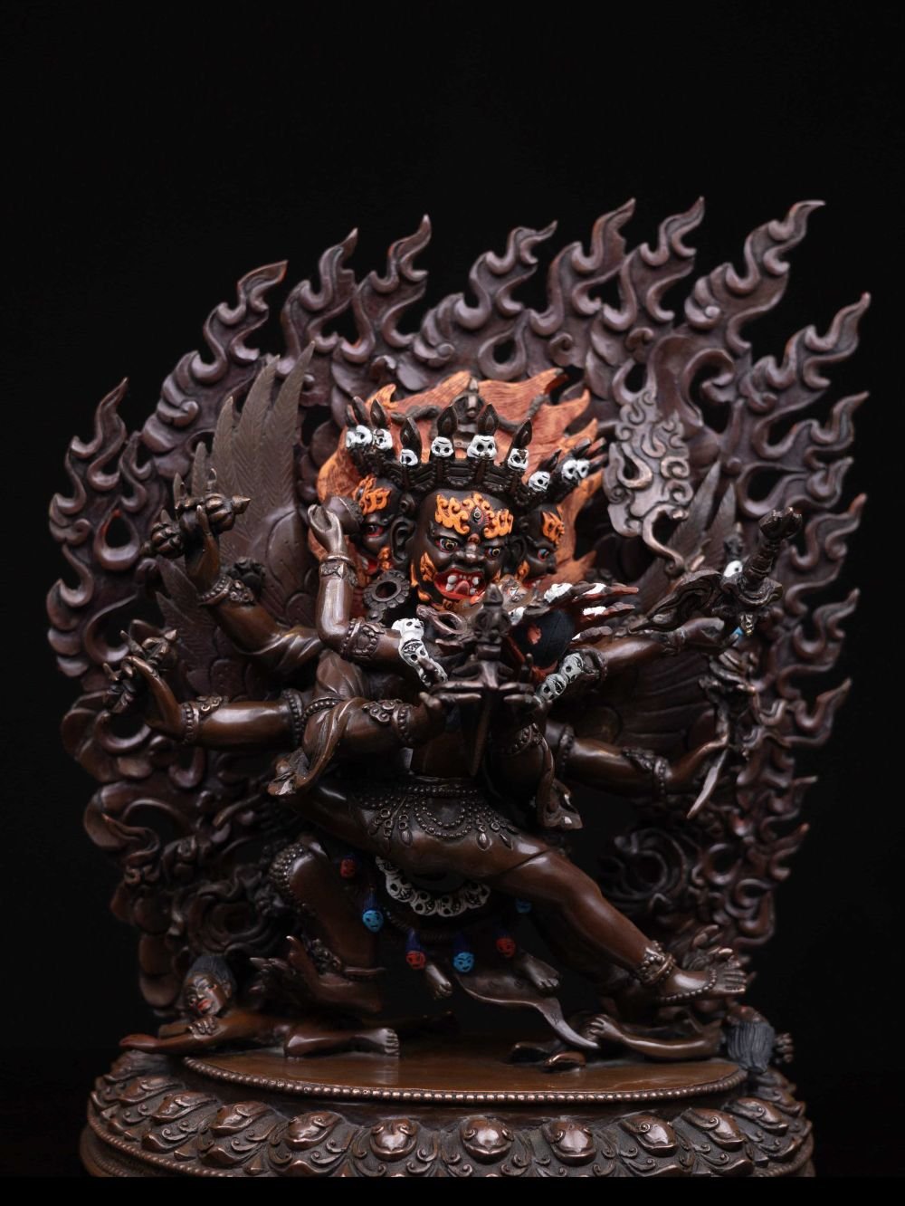 vajrakilaya Shakti , Buddhist Handmade Statue, chocolate Oxidized And ...