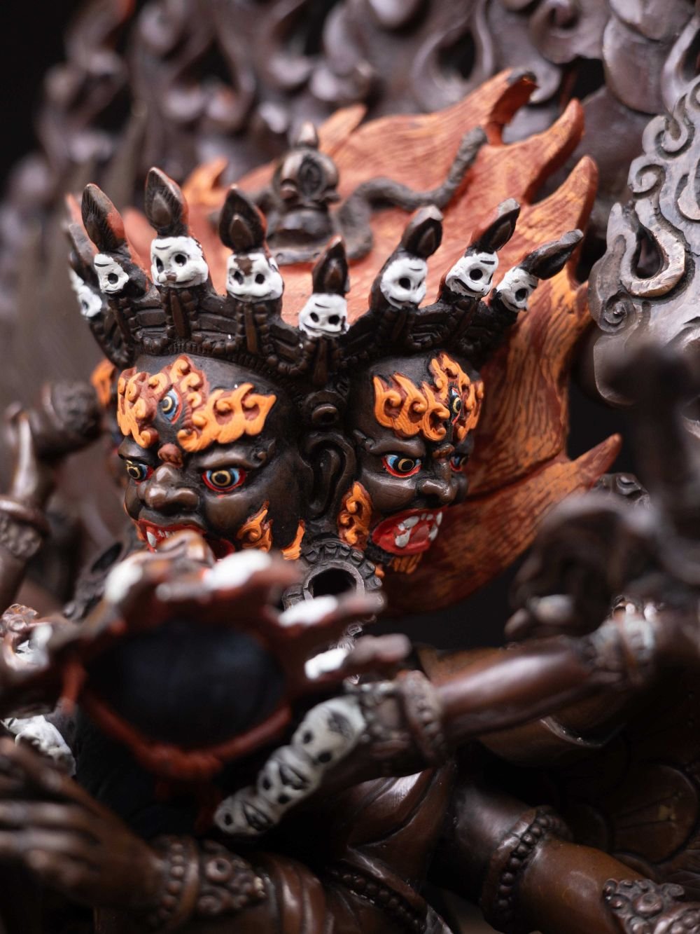 vajrakilaya Shakti , Buddhist Handmade Statue, chocolate Oxidized And ...