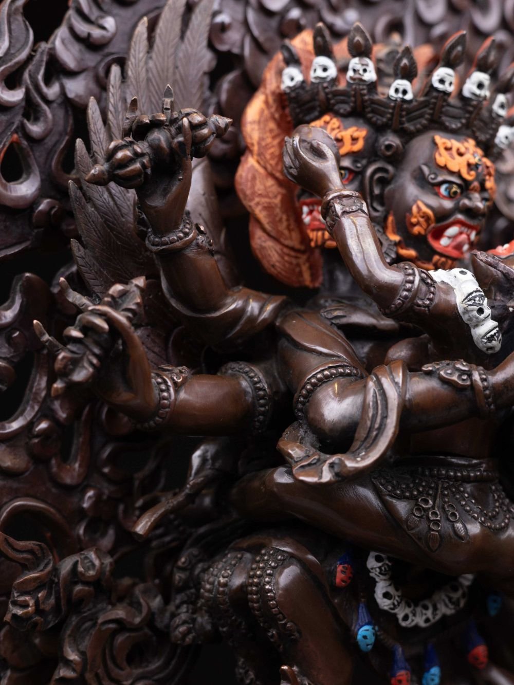 vajrakilaya Shakti , Buddhist Handmade Statue, chocolate Oxidized And ...