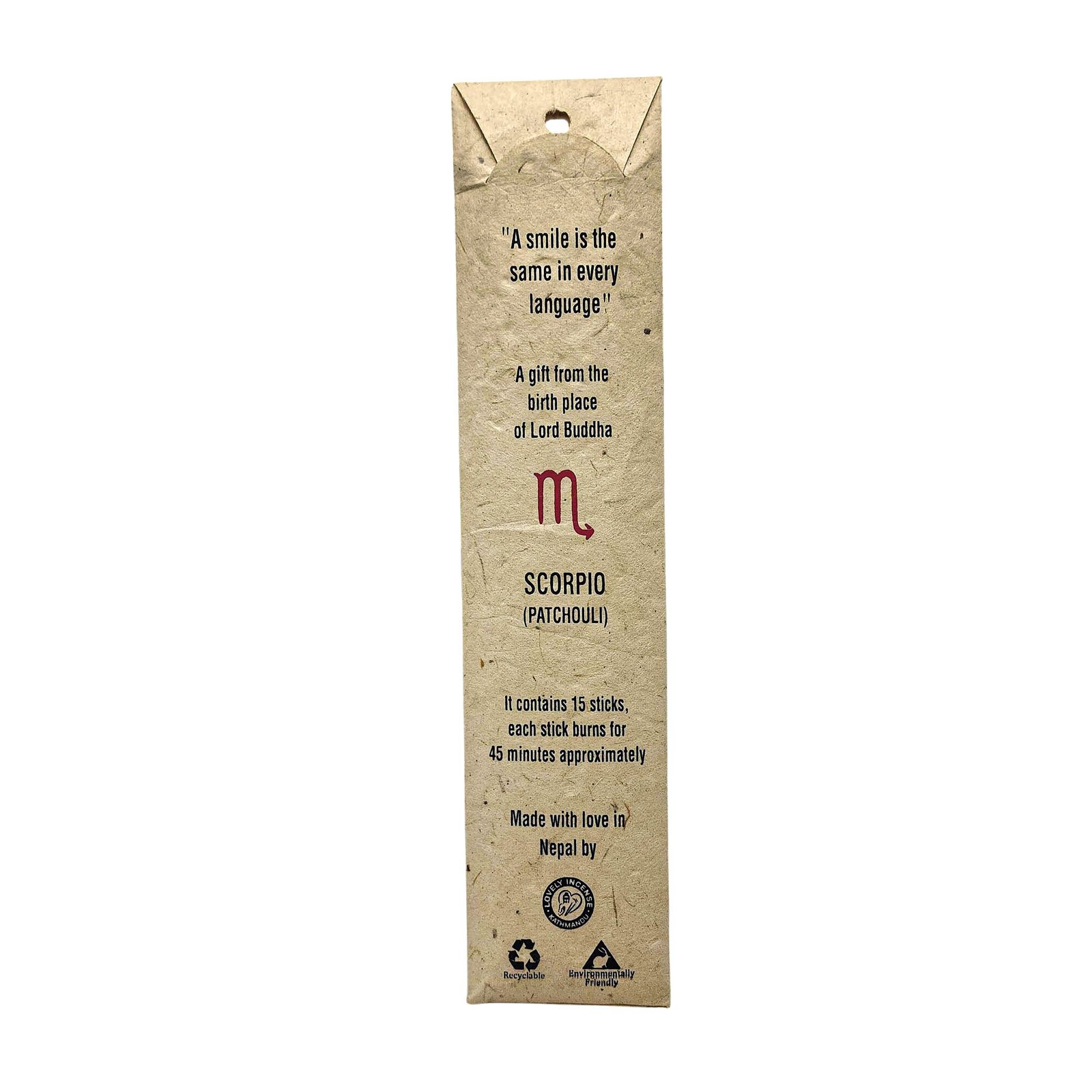 Zodiac Incense Scorpio Ritual Incense Stick, 15 Stick , high Quality ...